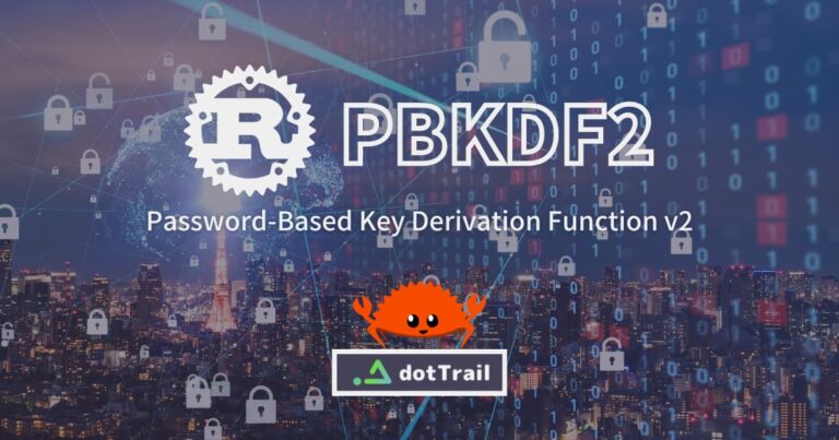 Rust | PBKDF2 でパスワードをハッシュ化する - dotTrail